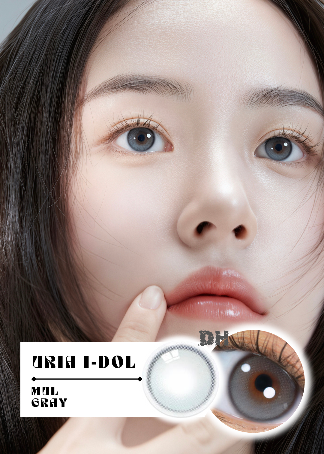 Uria I-dol YURIAL Mul Gray 水光藍灰 1 Year 一片裝 – DH Lens